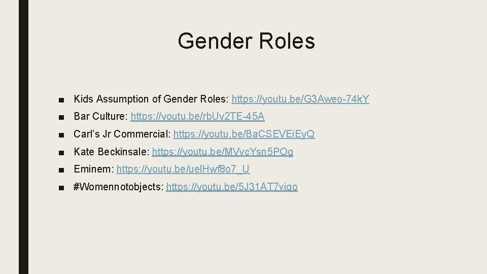 GENDER IDENTITY GENDER ROLES GENDER DIFFERENCES Human Sexuality