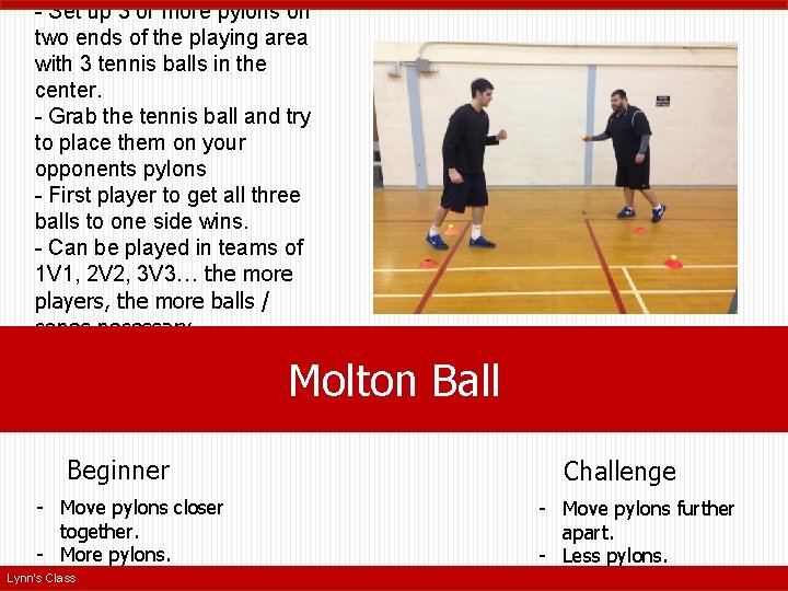 Ball Exercises Lynns Class Students stand facing each