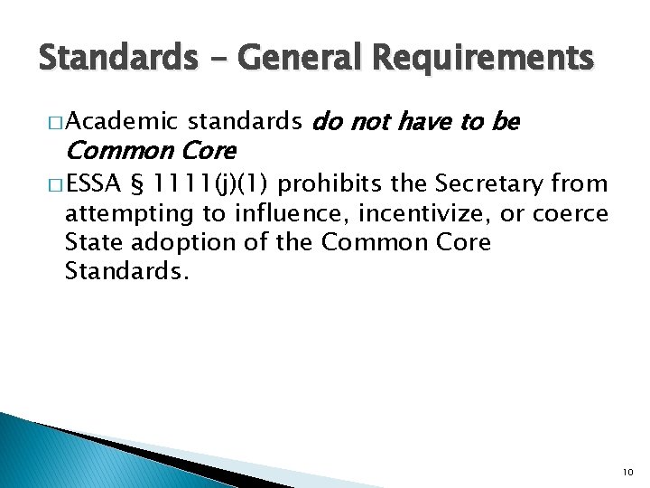 The Every Student Succeeds Act Basic Program Requirements