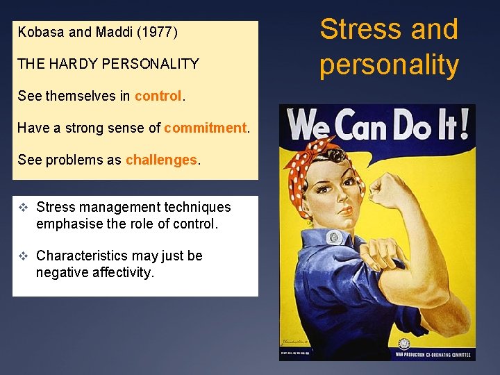 STRESS 4 Stress and Personality 1 By M