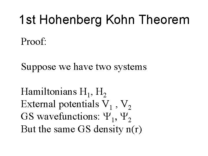 Density Functional Theory a first look Patrick Briddon