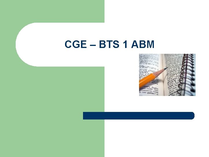 CGE BTS 1 ABM Calendrier de lanne 2