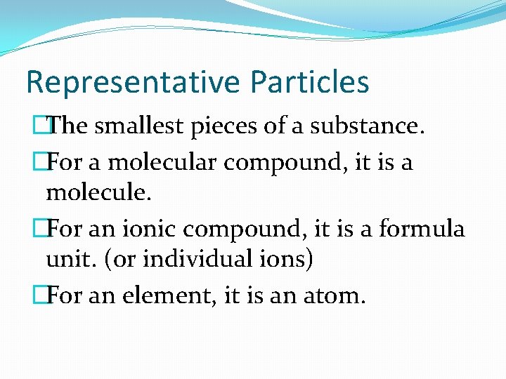 Chemical Quantities Moles Molecules and Atoms How you