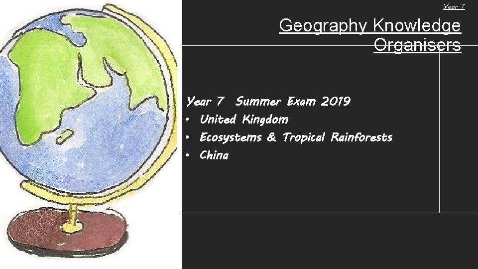 Year 7 Geography Knowledge Organisers Year 7 Summer
