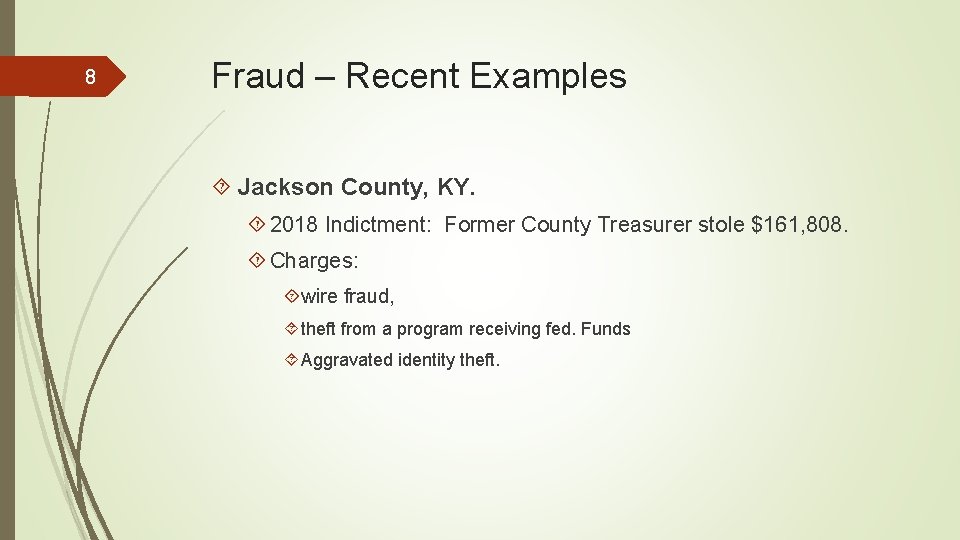 Fraud Update Cases Prevention and Detection 2019 MACO