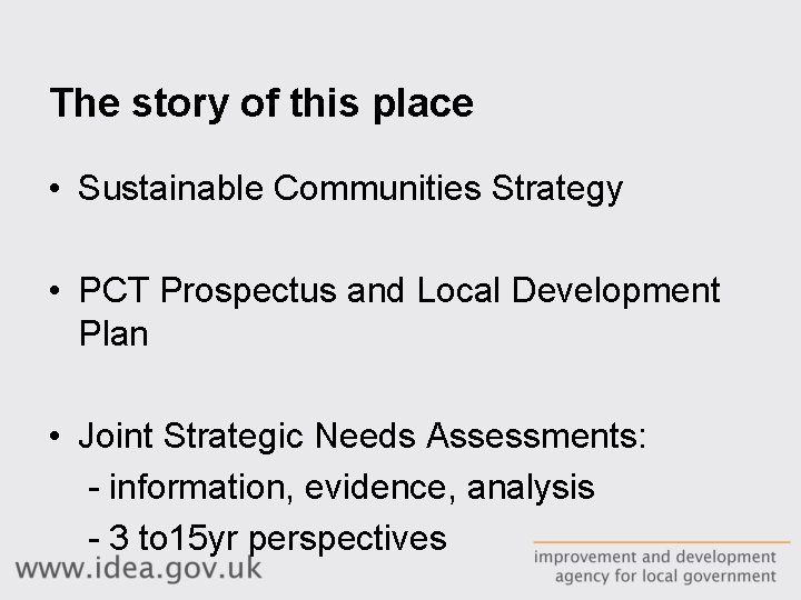 The new landscape for health and wellbeing Liam