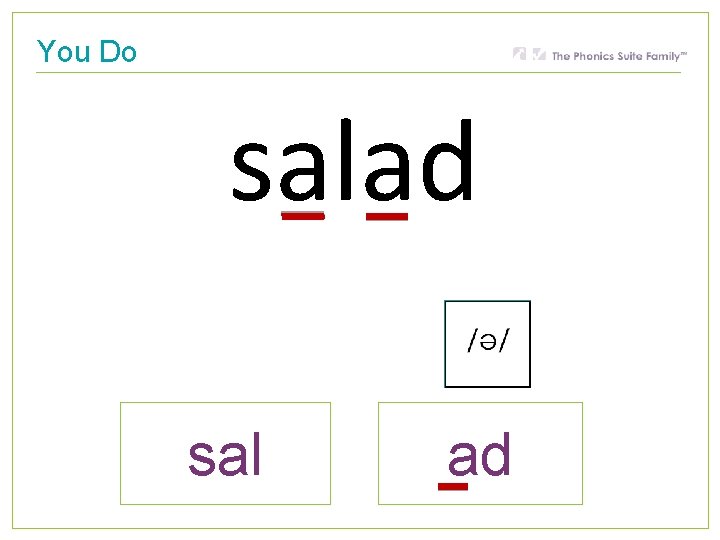 Boost Lesson 25 Phonics Concept Phonics Concept Schwa