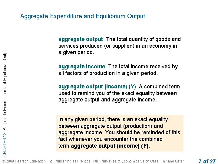 CHAPTER 23 Aggregate Expenditure and Equilibrium Output Power