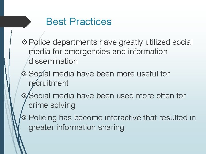 Social Media and Police Technology Uses and Challenges