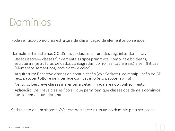 Fundamentos e princpios de projeto orientado a objetos