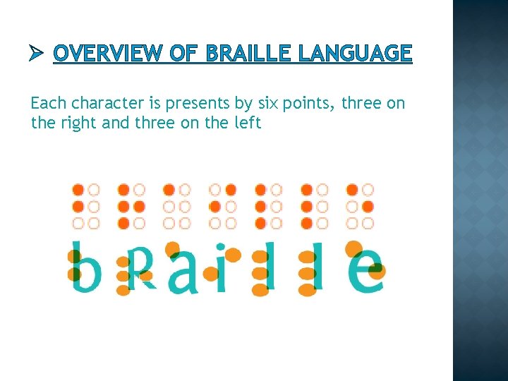 BRAILLE PRINTER SUPERVISOR Dr Nidal Farahat Outline Introduction