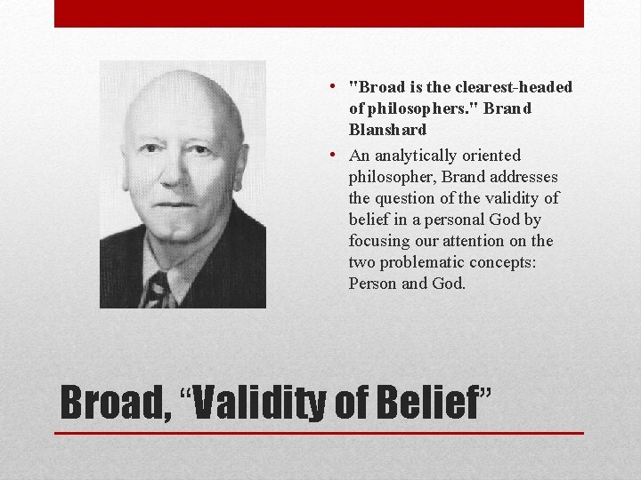 Philosophy 224 Divine Persons Pt 1 Broad is