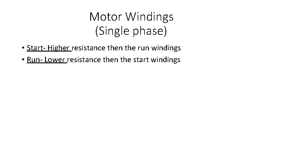 Unit 20 Troubleshooting Motors 20 1 2 Motor
