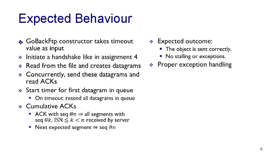 CPSC 441 Assignment 5 Discussion Department of Computer