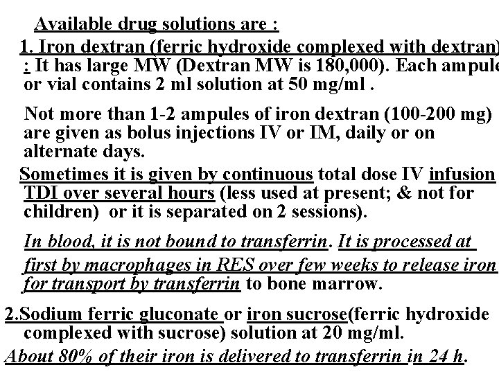 Treatment of Iron Deficiency Anemia Treatment 1 Find
