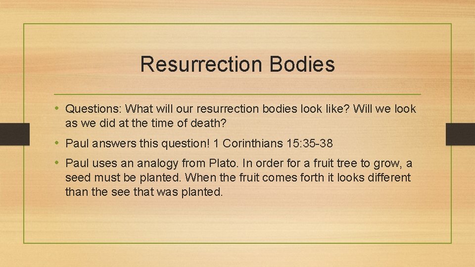 The Resurrection and The Kingdom of God Introduction
