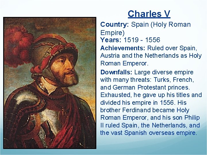 Overview In the 1500 s and 1600 s