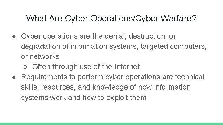 Offensive CyberOps Team 4 Alex Davis Easton Hay