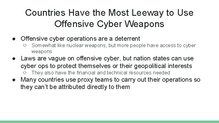 Offensive CyberOps Team 4 Alex Davis Easton Hay