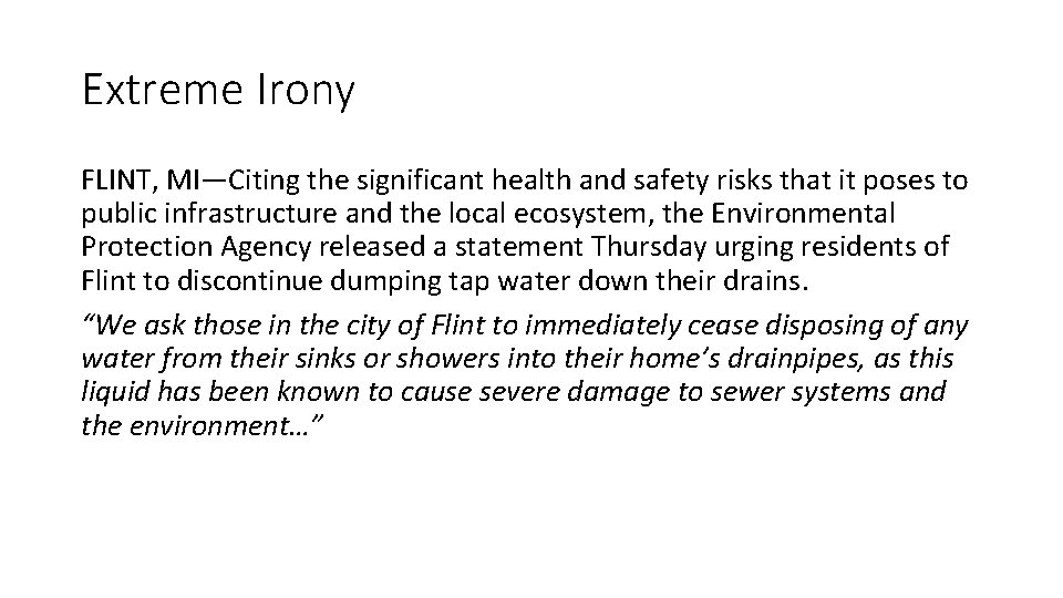 Recognizing Satire brought to you by The Onion