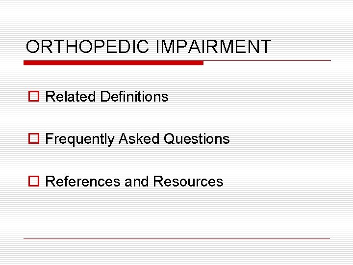 Verification Guidelines for Children with Disabilities Technical Assistance