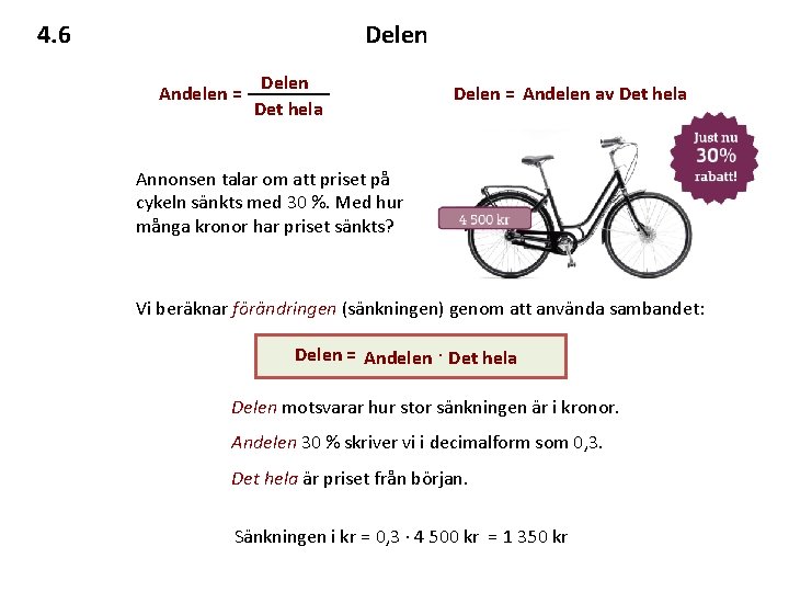 4 6 Delen Andelen Delen Det hela Delen