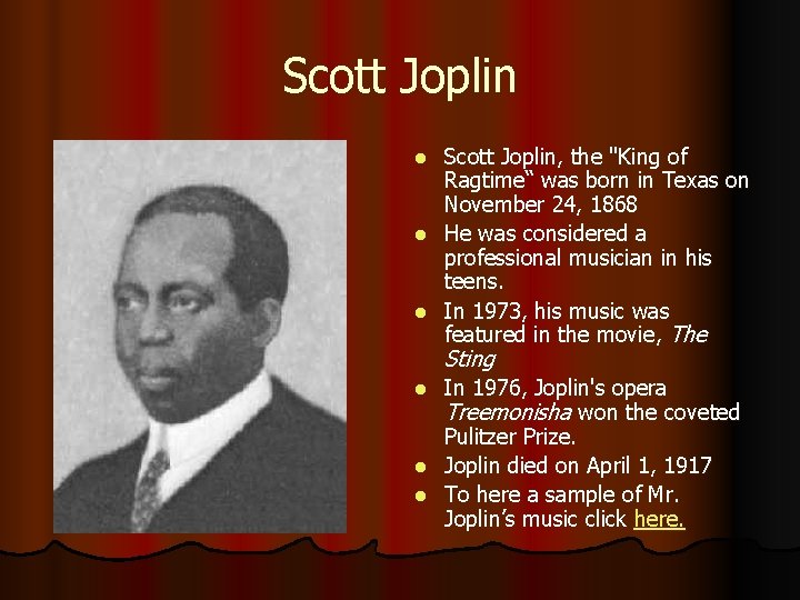 African American Composers What do these men have