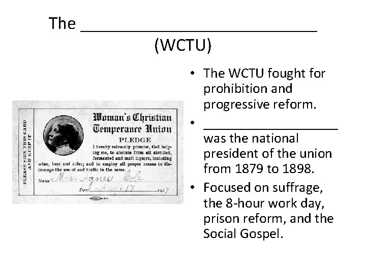 19 th Century Background for Prohibition Second Great