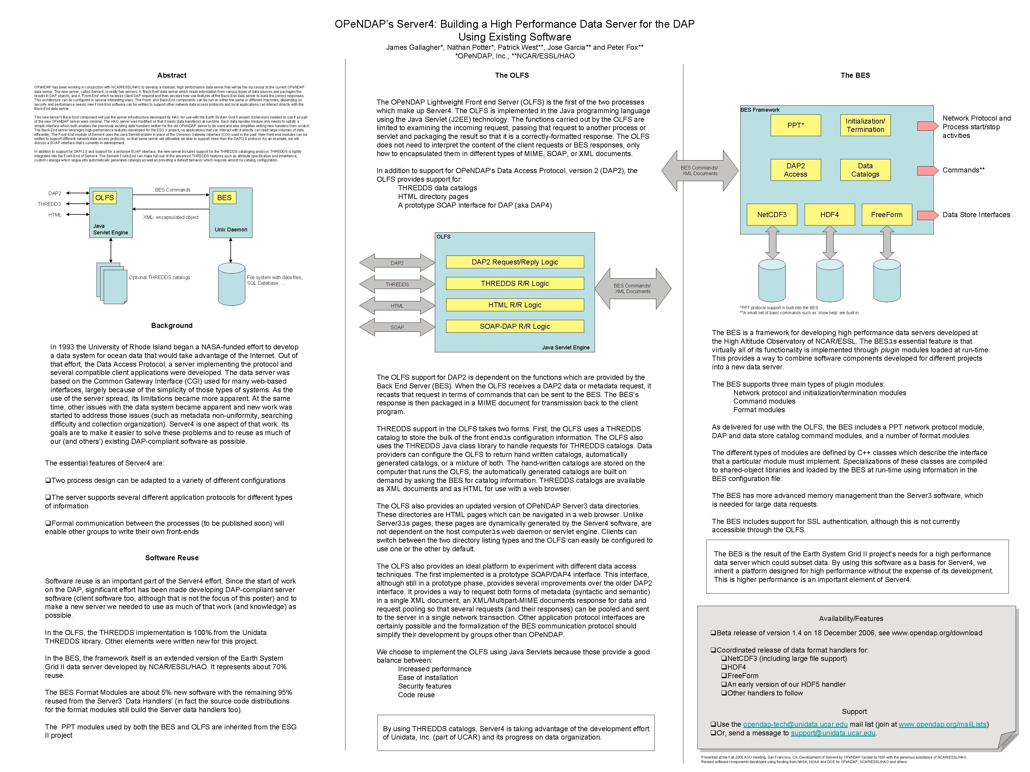 OPe NDAPs Server 4 Building a High Performance