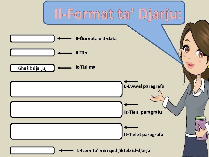 IlKitba ta Djarju Galiex tikteb djarju Biex tikteb