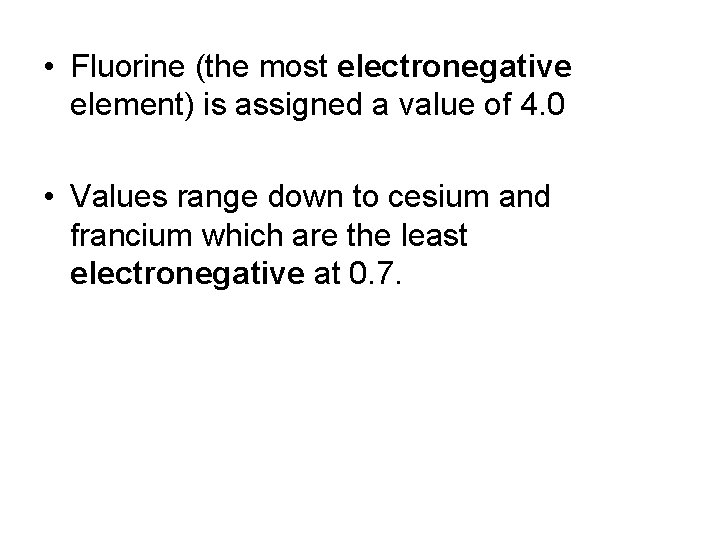 Electronegativity and Polarity Electronegativity Attracting Electrons ...