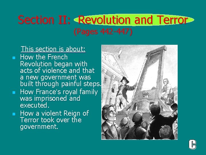 Section II Revolution and Terror Pages 442 447