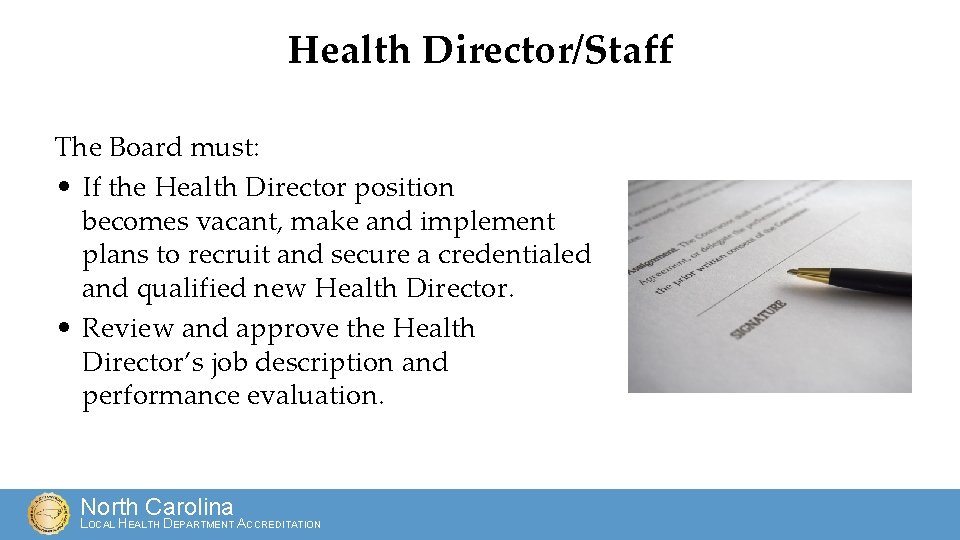 Roles and Responsibilities of Boards of Health Related