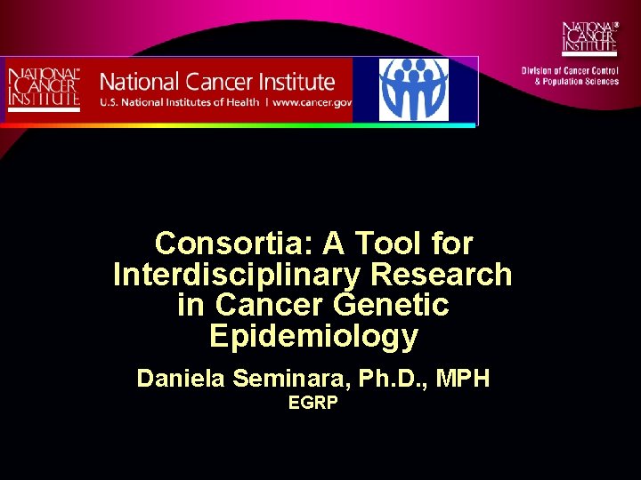 Consortia A Tool for Interdisciplinary Research in Cancer