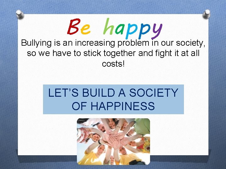 Manuel Cargaleiro Secondary School Erasmus program BULLYING AINT