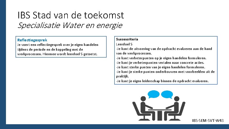 IBS Stad van de toekomst periode 3 Specialisatie