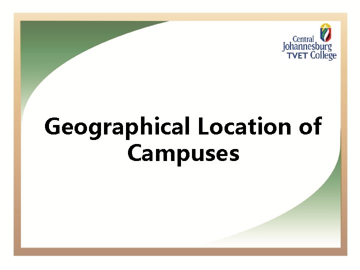Central Johannesburg TVET College Strategic Plan 2020 2024