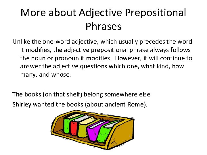 Parts of Speech Unit 3 Prepositions Definition A