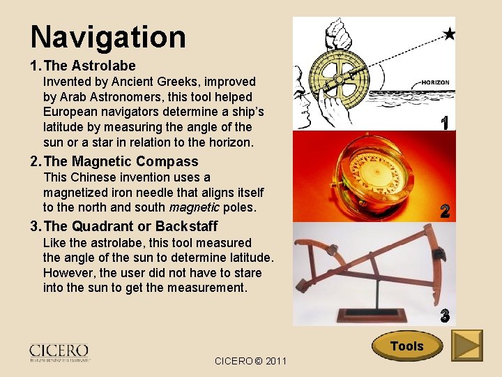 The First Global Age Classroom Presentation CICERO 2011