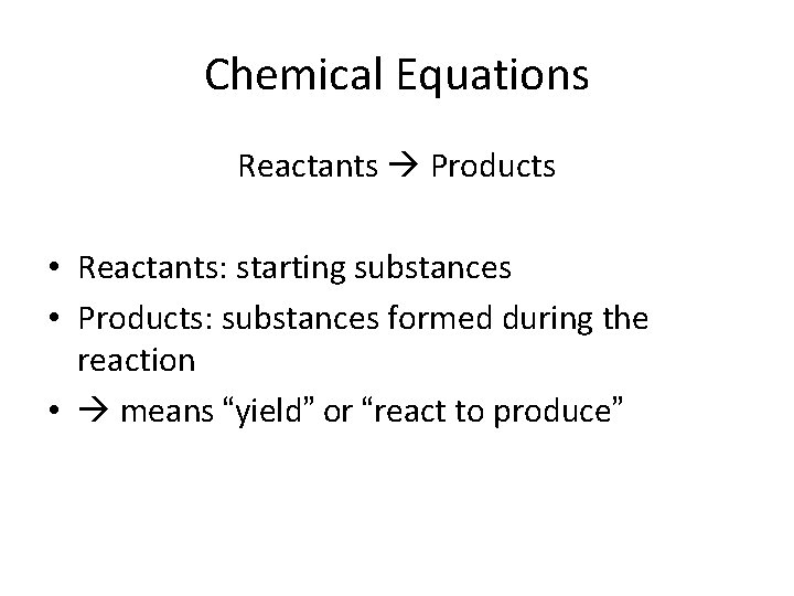 Chemical Reactions and Law of Conservation of Mass