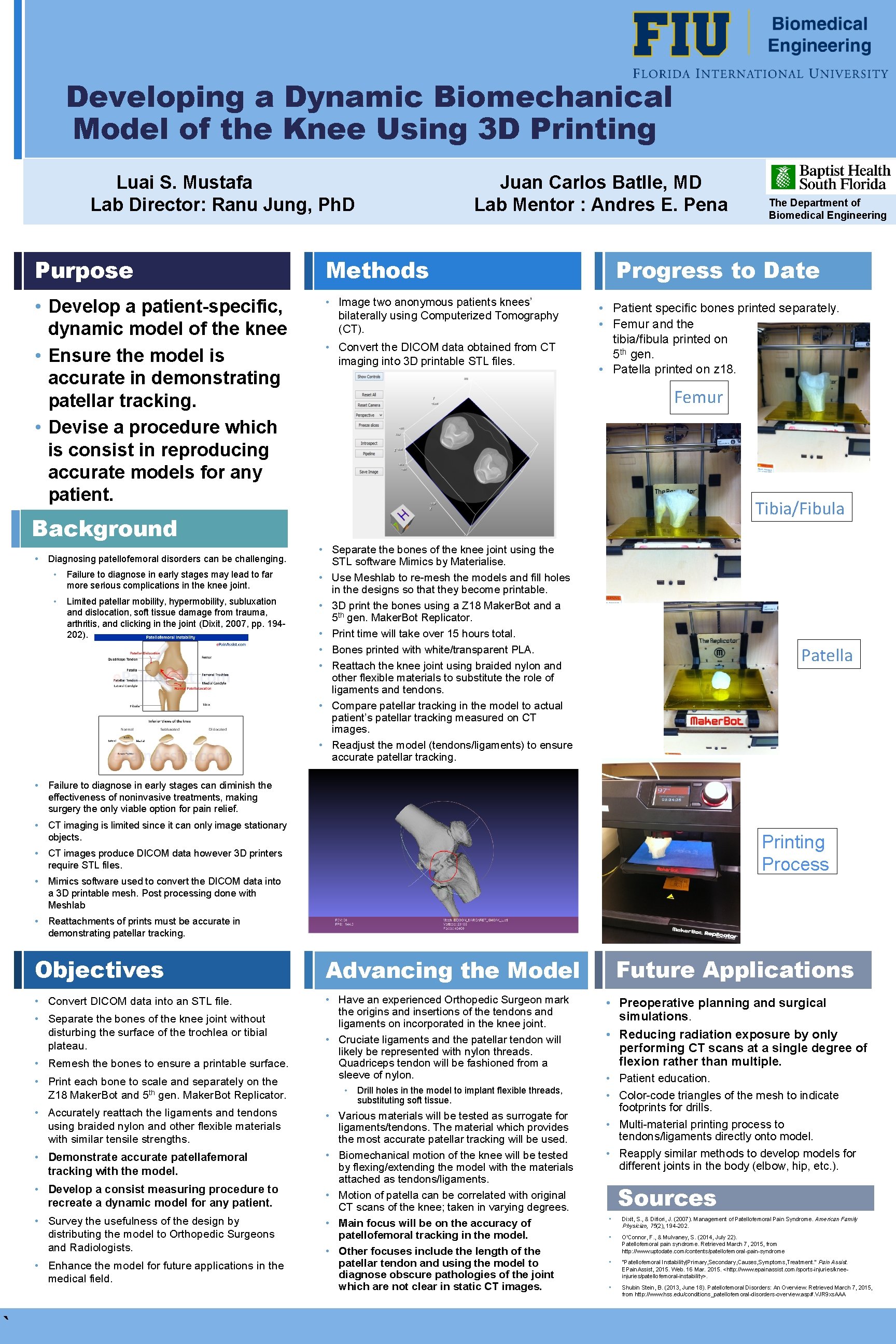 Developing a Dynamic Biomechanical Model of the Knee