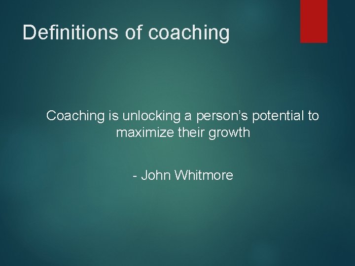 What is coaching BALANCE LIFE COACH TRAINING Definitions