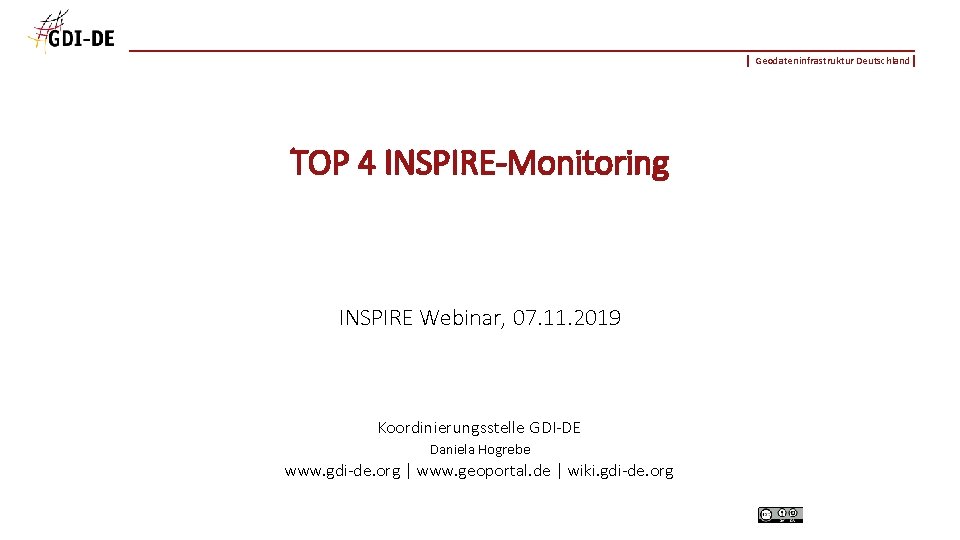 Geodateninfrastruktur Deutschland TOP 4 INSPIREMonitoring INSPIRE ...
