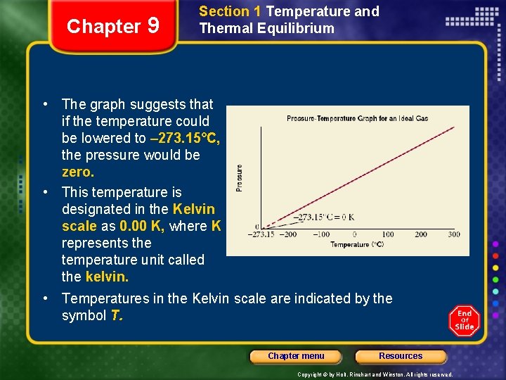 Chapter 9 Section 1 Temperature and Thermal Equilibrium