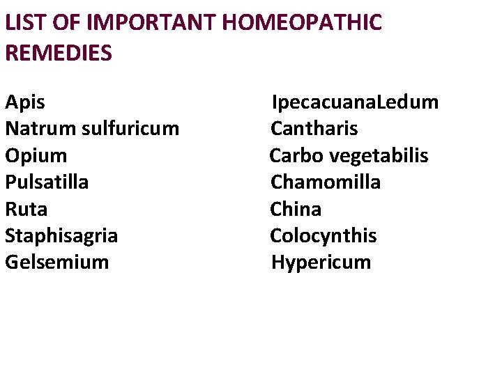Sciences of Homeopathy Biochemic Pressure pointing A birds