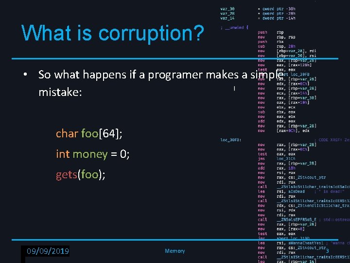 Lecture Outline n Notion of binding time Object