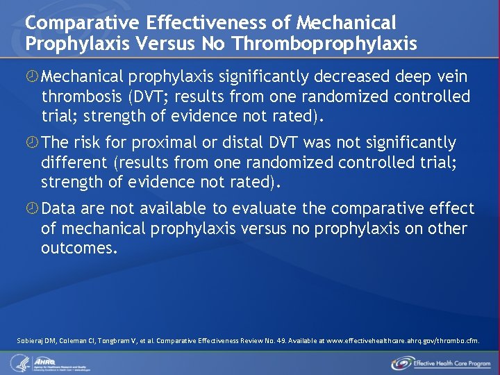 Venous Thromboembolism Prophylaxis in Orthopedic Surgery Prepared for