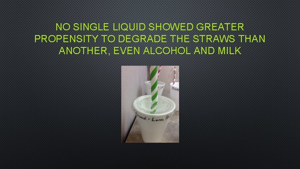 STRAW TESTING RESULTS BULLET POINTS SUMMARY 10152015 THE