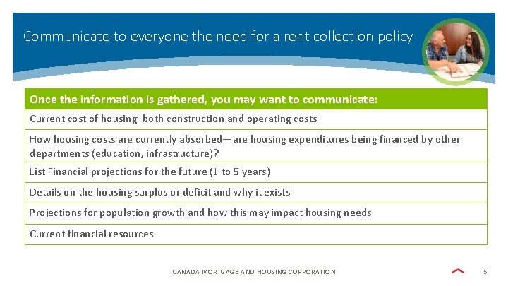 Building Community Support for a Rent Collection Policy