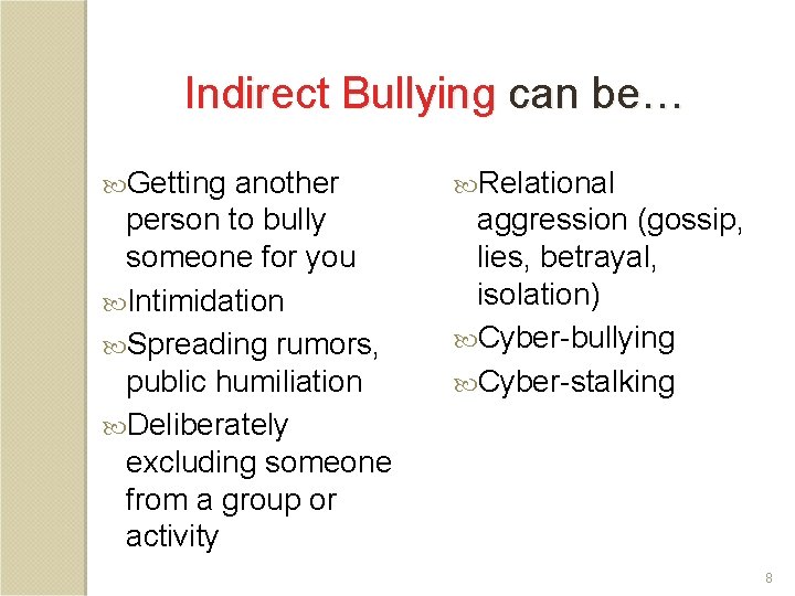 WHAT ELEMENTARY STUDENTS NEED TO KNOW ABOUT BULLYING